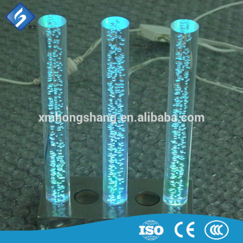Clear Plexiglass Rod With Bule Color And Bubble, Pmma Rod, High Quality ...