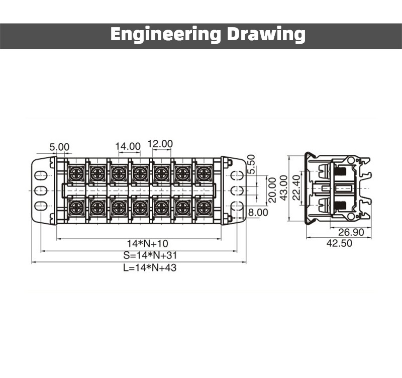 Terminal Block Power Type Terminal Connector Terminal High Quality