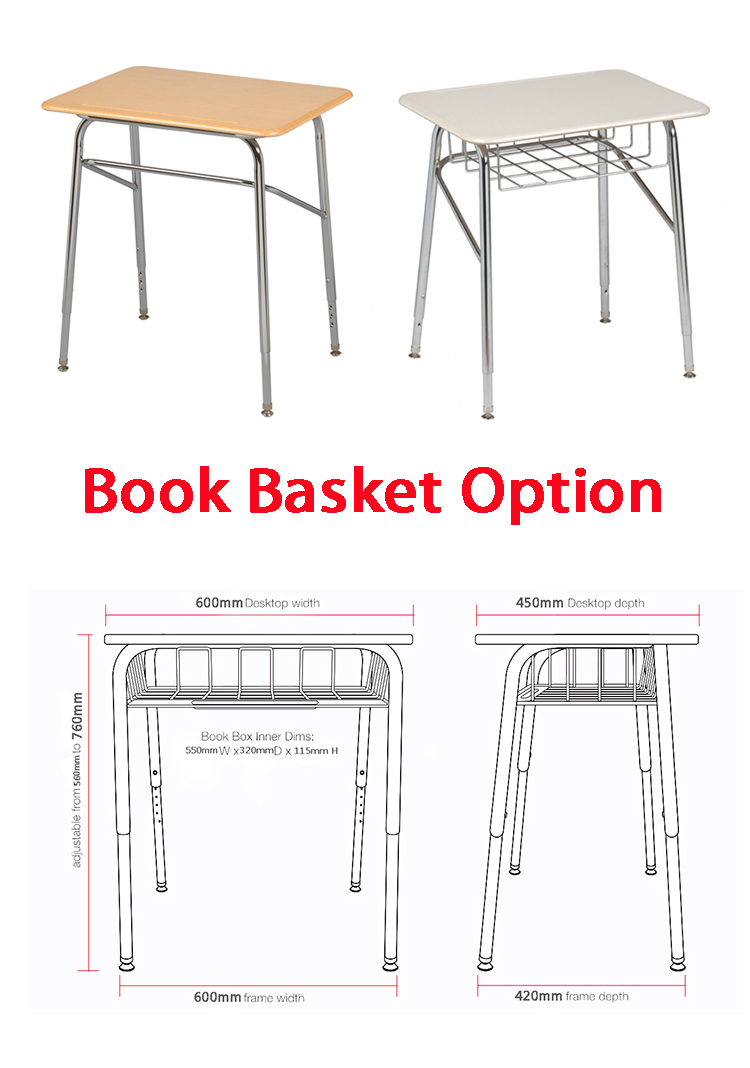 Modern Luxury Height Adjustable Student Table With Mdf Board And Pencil ...