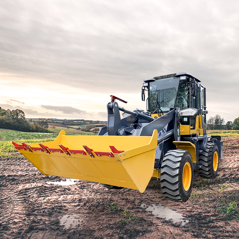 Mini Wheel Loader: 4 Wheel Drive Front End Loader With Bucket, High ...