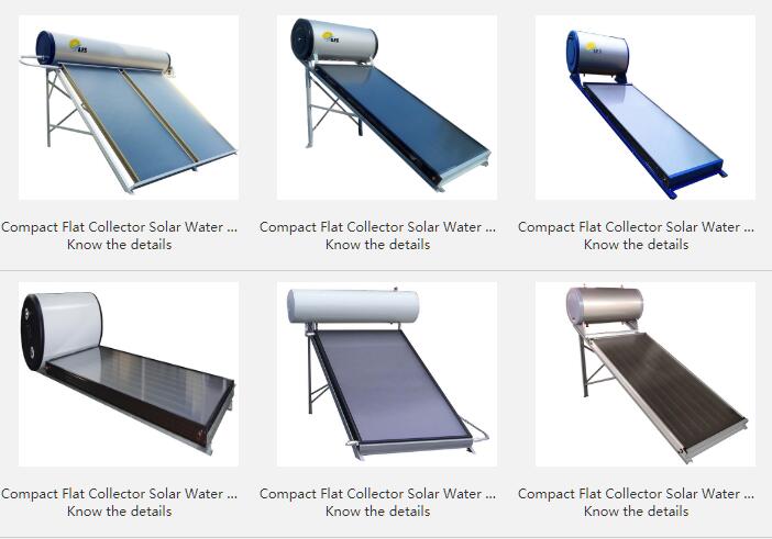 Compact Flat Collector Solar Water Heater, High Quality Compact Flat ...