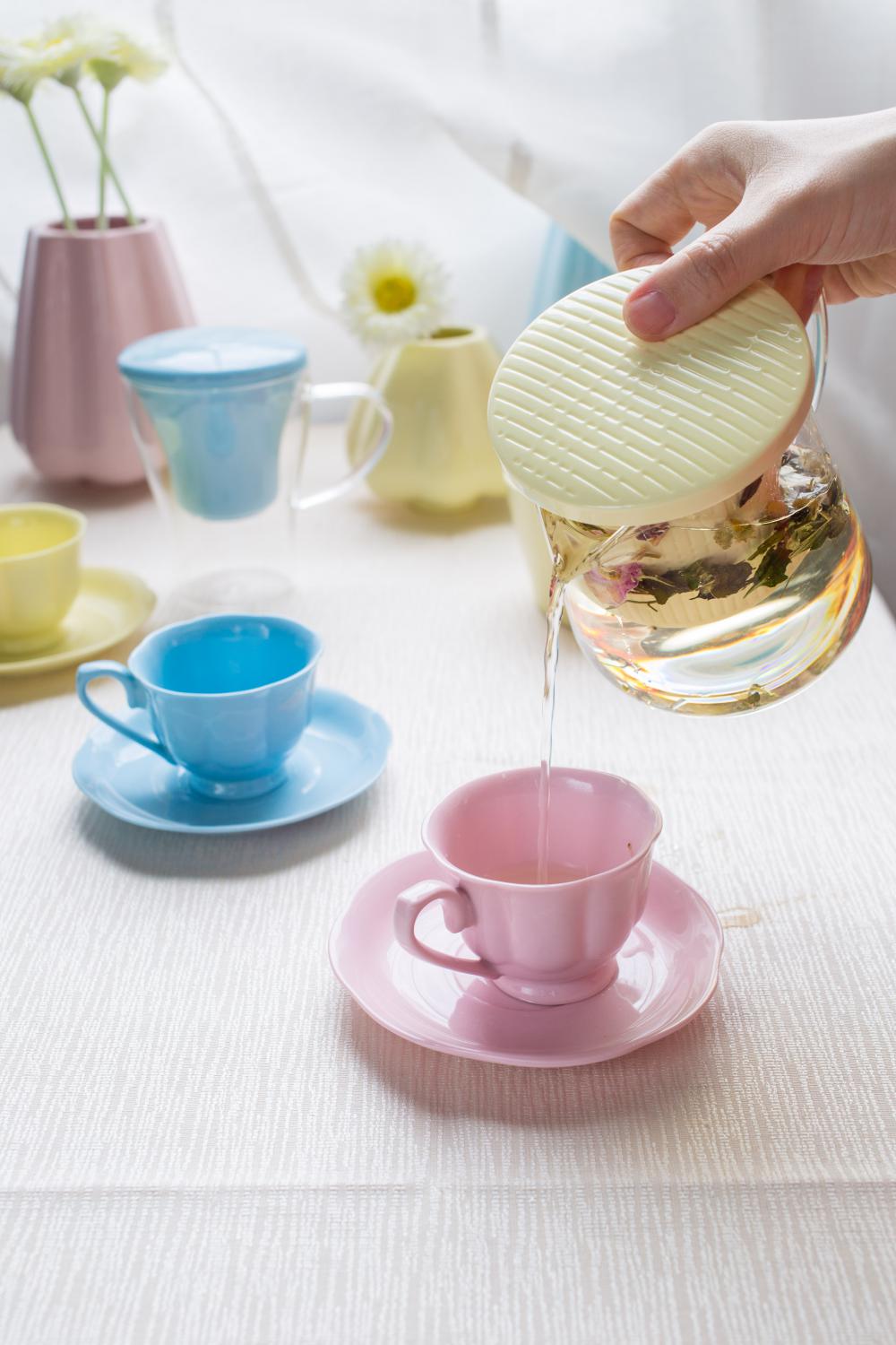 Porcelain Bulk Tea Cup And Saucer Sets, High Quality Porcelain Bulk Tea ...