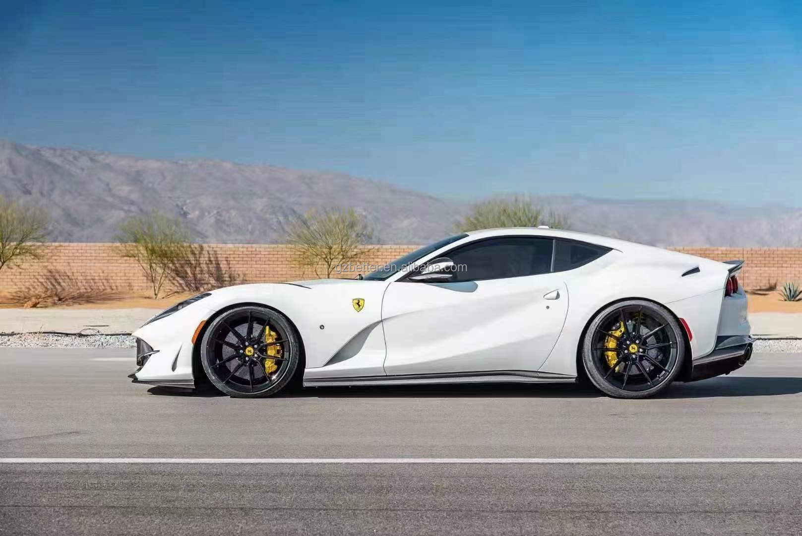 Nt Style Carbon Fiber Bodykit For Ferrari 812 - Front Lip, Side Skirts ...