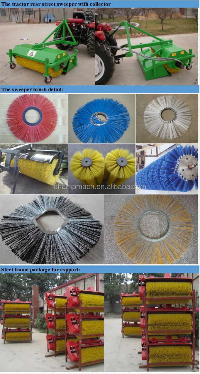 Compact Tractor-mounted Snow Sweeper For Sidewalks And Streets, High ...