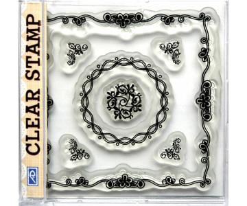 Flowers And Borders Clean Stamp Case (cscs02), High Quality Flowers And ...