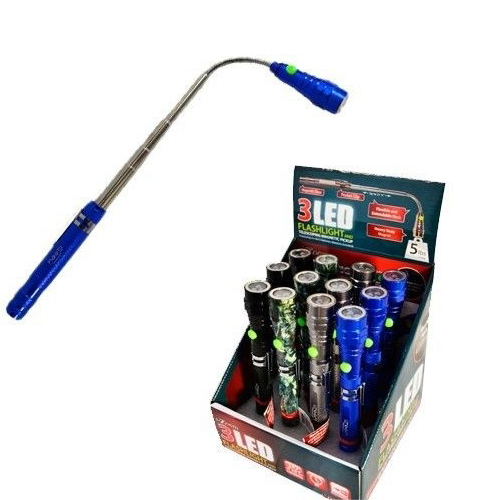 Blue Magnetic Pick Up Telescopic Led Flashlight, High Quality Blue ...