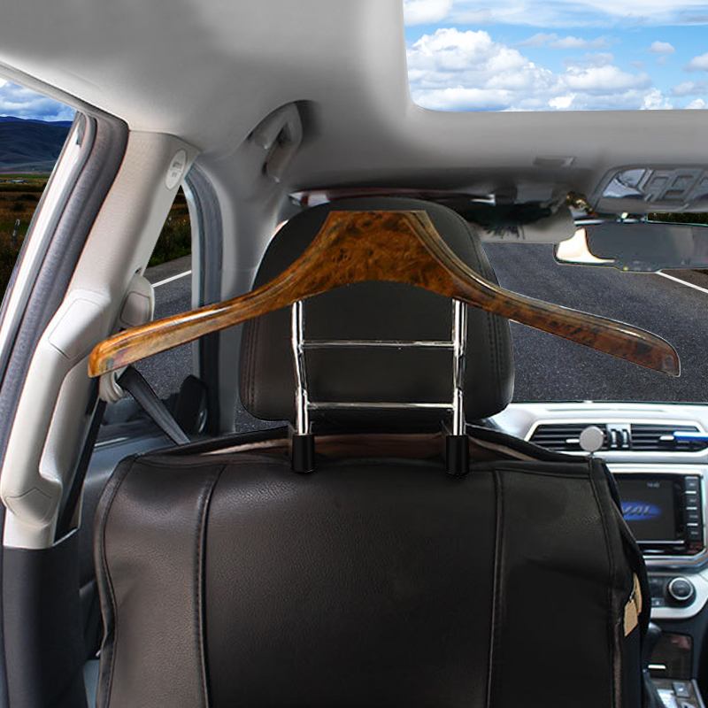 Universal Adjustable Retractable Car Coat Hanger For Back Seat Headrest ...