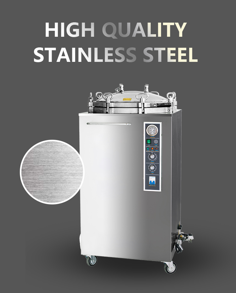 Laboratory Vertical Pressure Steam Sterilizer Autoclave 35l To 150l ...