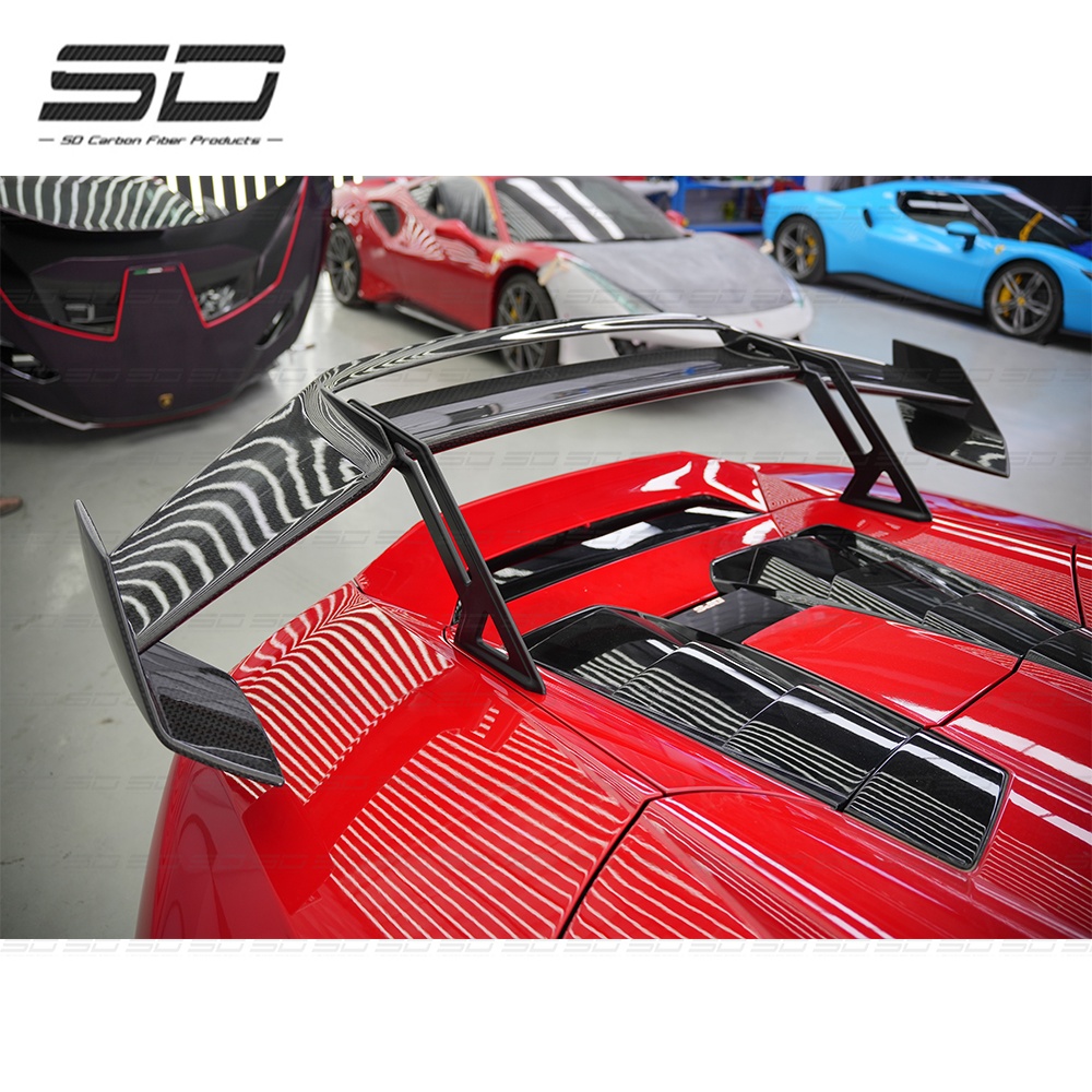 Sto Style Rear Spoiler For Lamborghini Huracan Evo Convertible Spyder ...