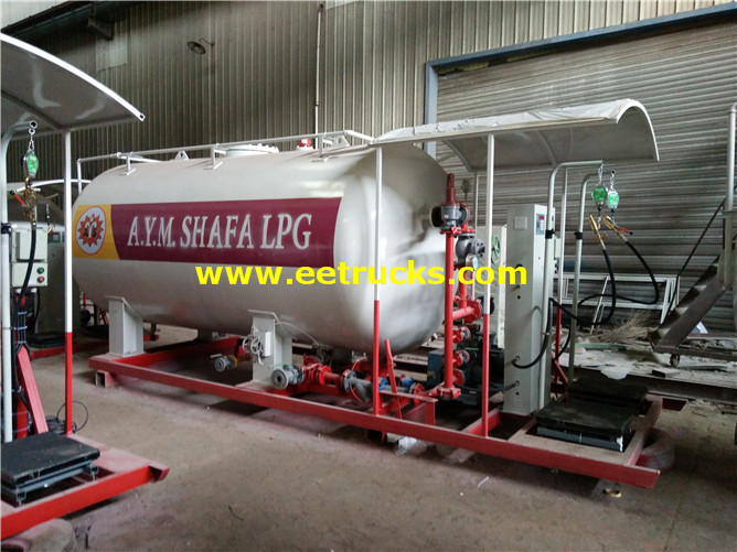 15000 Litres 6ton Mobile Skid Propane Stations, High Quality 15000 Litres 6ton Mobile Skid ...