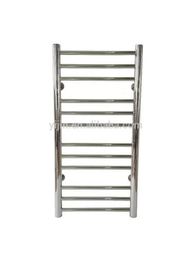 Straight 304 Hot Water Towel Rail Hydronic Water Rack Chromed Heated ...