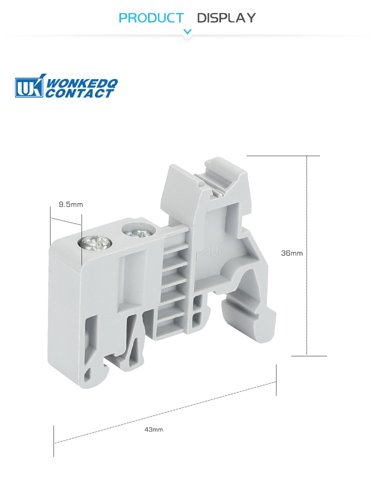 UK Terminal Block End Clamp China Manufacturers Suppliers Factory Exporter