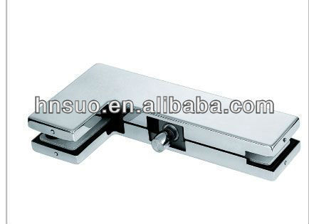 Office Frameless Security Glass Door Floor Lock, High Quality Office ...