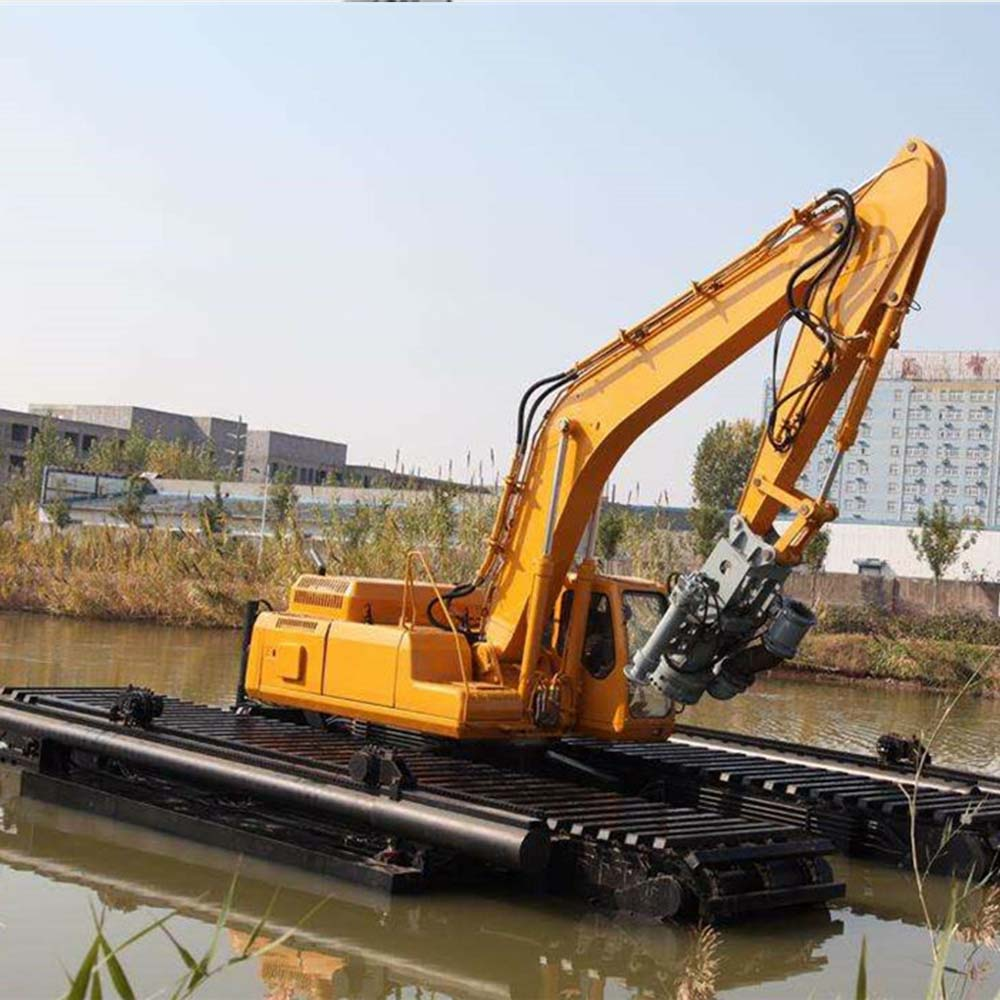 10 amphibious excavators successfully assisted Indonesia