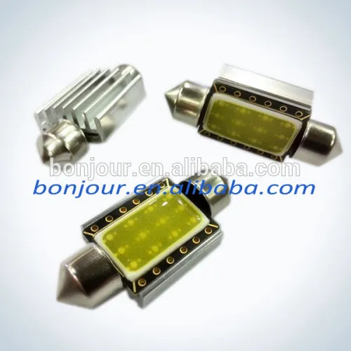 Canbus Cob Led With Aluminum And Heatsink Festoon Led Car Accessories ...