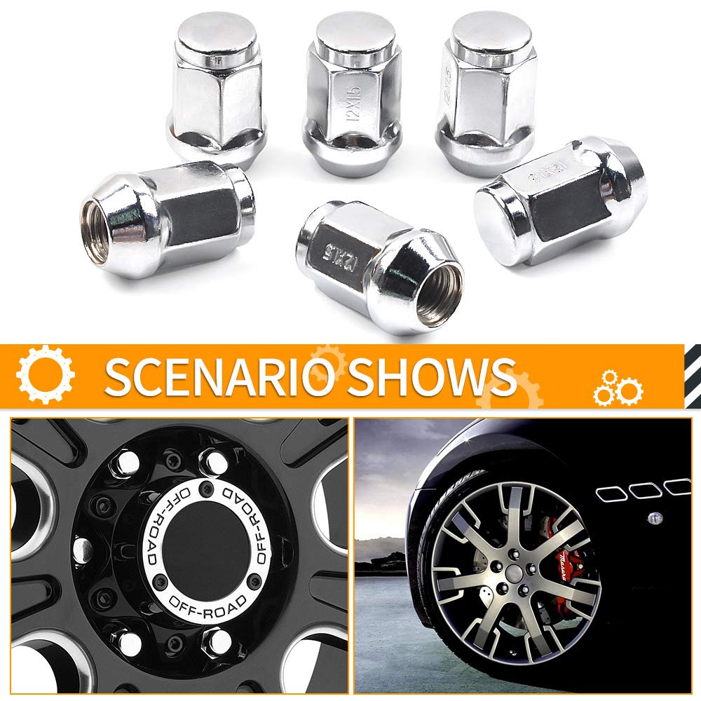 Chrome Wheel Lock Nut Set 12x1.25 Steel Lug Nut For Car, High Quality ...
