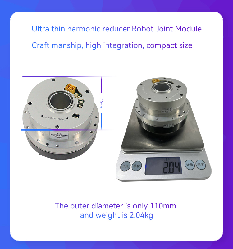 6-axis Humanoid Robot Joint Actuator Module With Harmonic Gearbox Motor ...
