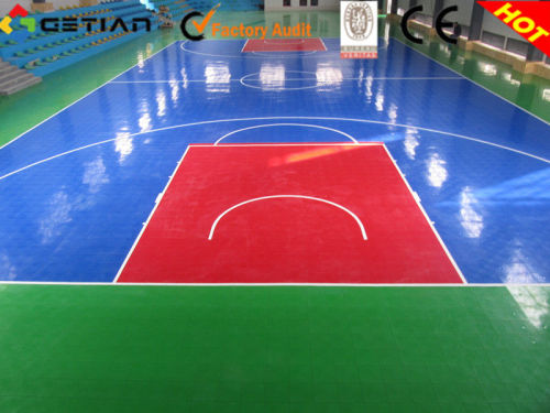 Outstanding Basketball Court Flooring / Yard Plastic Basketball Court ...