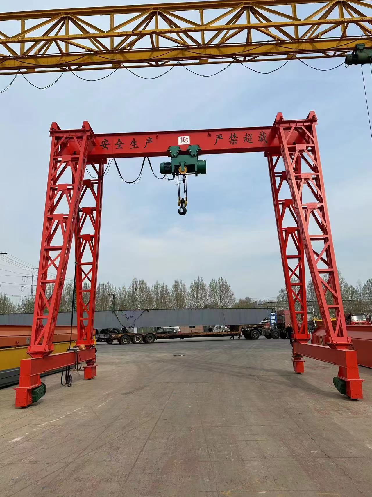 15m Span Rail-mounted Single Beam Travelling Gantry Crane - 30 Ton ...