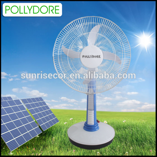 18" Solar Table Fan With Led Light And Solar Panel, High Quality 18 ...
