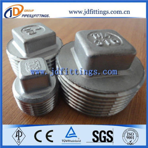 Bs Stainless Steel Forged Pipe Square Plug, High Quality Bs Stainless ...
