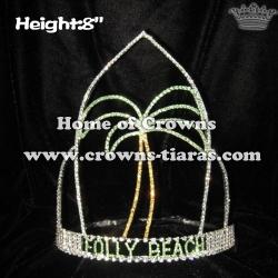 8in Simple Frame Plam Tree Pageant Crowns, High Quality 8in Simple ...