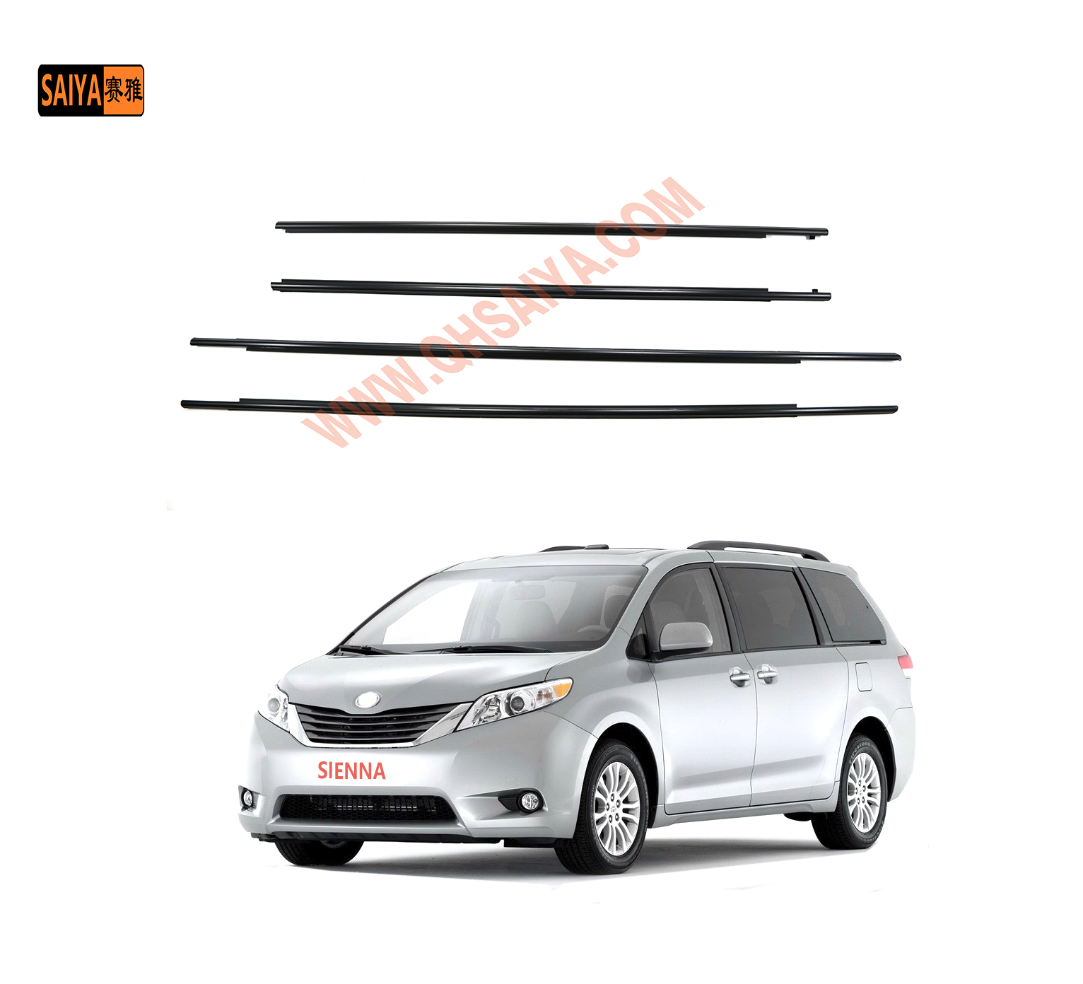 Genuine Toyota Sienna Asl Gsl 2011-2020 Front Door Glass Outer Pressure ...