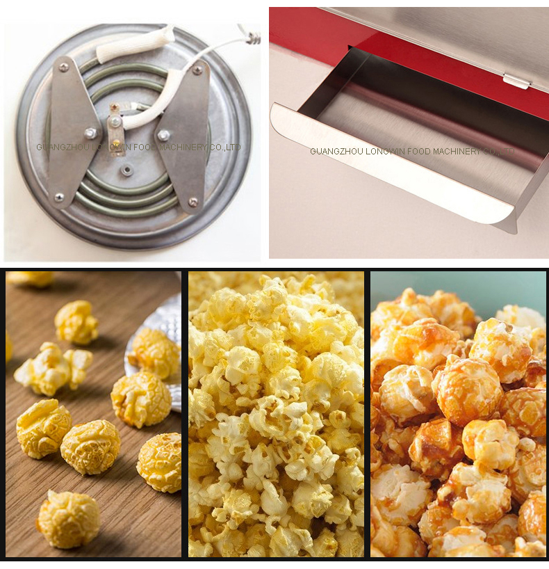 Standing Popcorn Machine Commercial Double Pot Deluxe Steel Popcorn ...