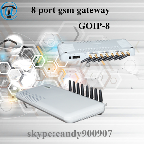 Free Sip Registration 8 Port Gsm Voip Gateway Smpp Goip-8 Asterisk Gsm ...
