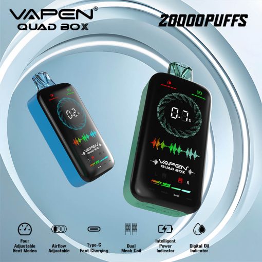 Vapen Quad Box 20000 พัฟแบบใช้แล้วทิ้ง Vape Wholesale คุณภาพสูง Vapen ...