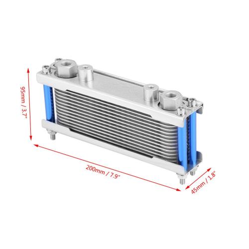 Universal Upgrade Aluminum Motorcycle Engine Oil Cooler Cooling ...