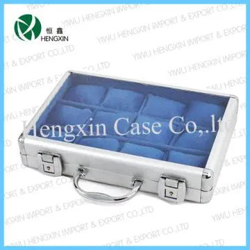 Aluminum Watches Box, Transparent Watch Box, High Quality Aluminum ...