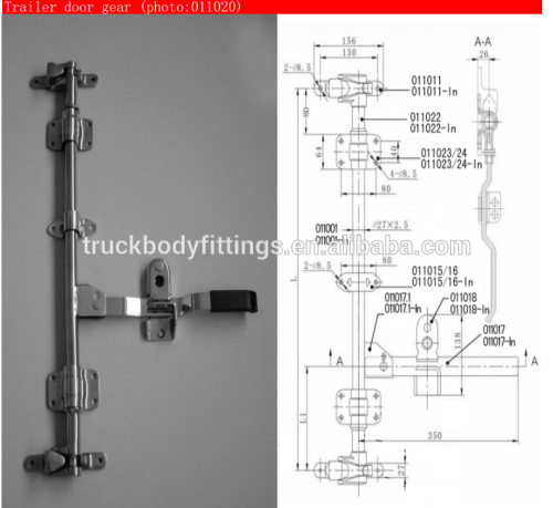 Truck Door Gear /trailer Door Gear /truck Body Lock, High Quality Truck ...