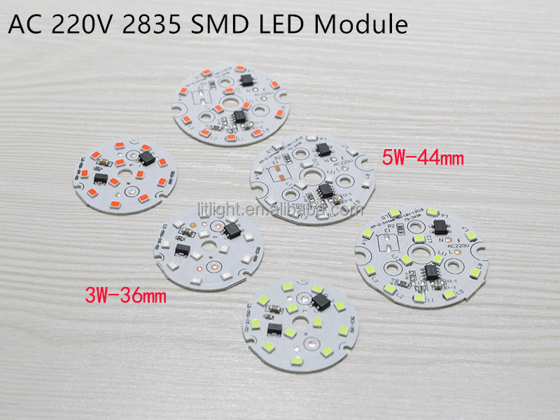 Ac220v High-voltage Led Module: Red, Green, Blue Color Options - 3w, 5w ...