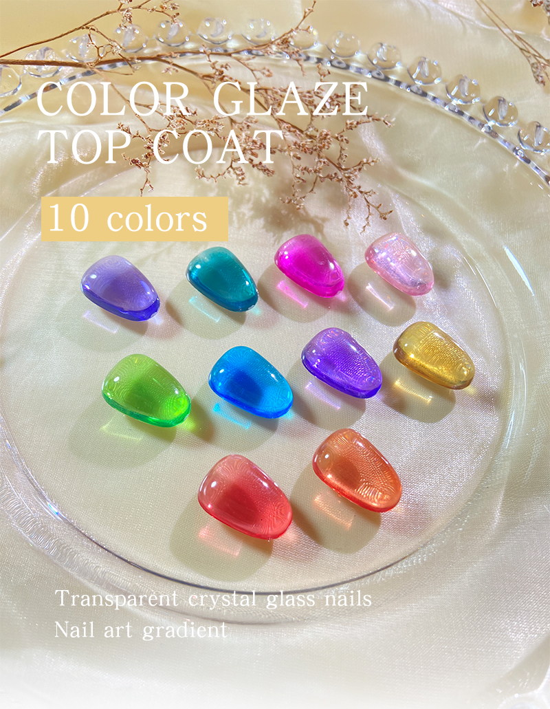 Mh Fluorescent Top Coat - Oem Light Color Uv Gel Nail Polish Glaze ...