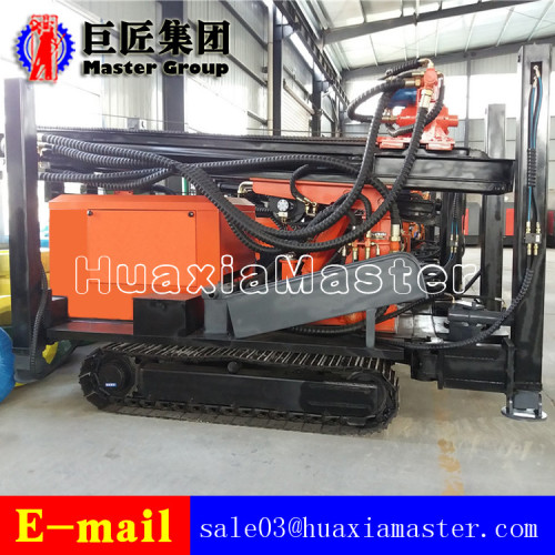 Tracked Mobile Pneumatic Water Well Drilling Rig 180m Depth Rock Boring ...