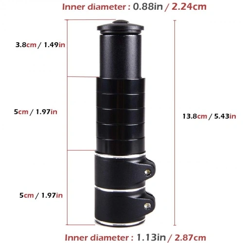 Bike Neck Extender Aluminium Alloy Stem Raiser 100mm China ...