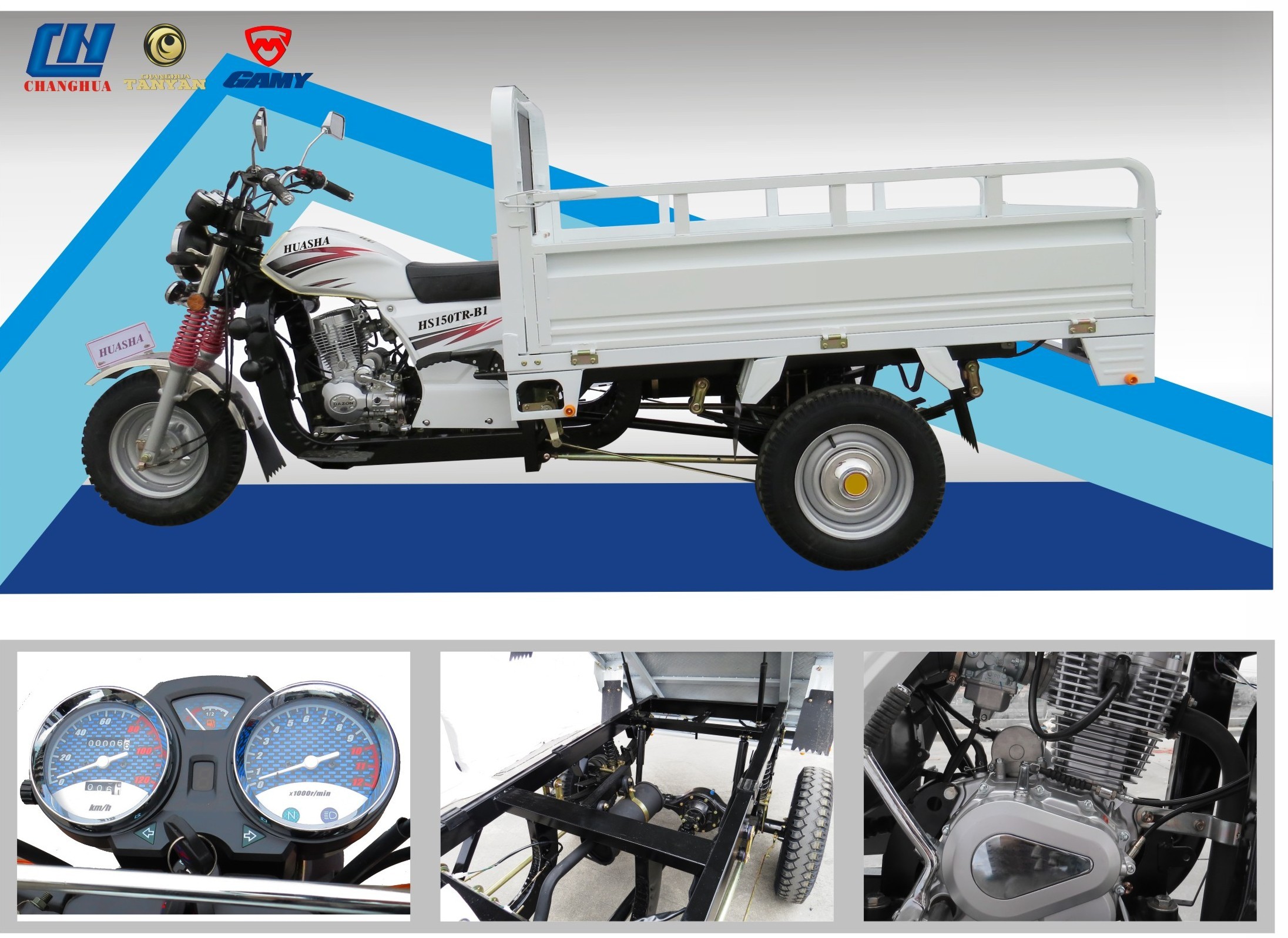 Hs150zh-b1 150cc Gas Cargo Motor Trike, High Quality Hs150zh-b1 150cc ...