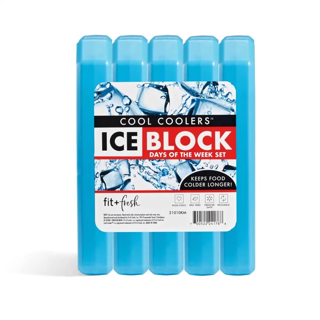 Days Of The Week Ice Blocks Colorful Compact Ice Packs Lunch Box Cooler ...