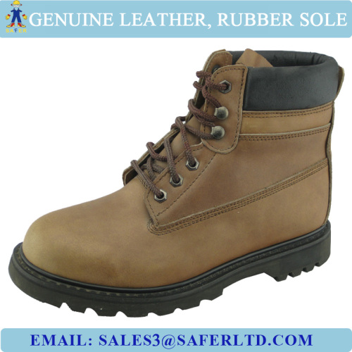 Genuine Leather Goodyear Welted Safer Safety Boots, High Quality ...