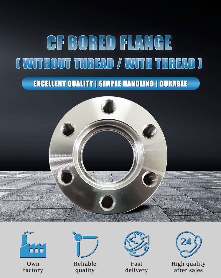 Customizable Cf Bored Flange With Tapped Bolt Holes For Super High ...