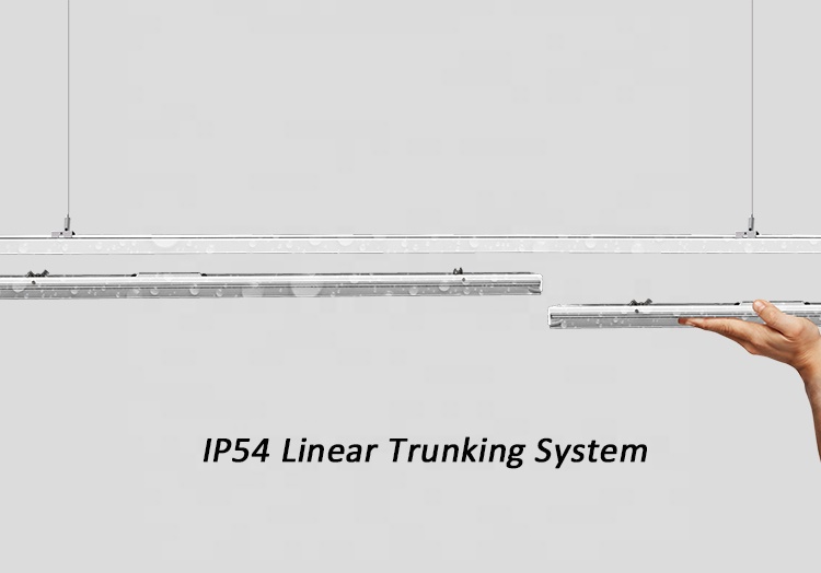 Aluminum Housing Led Linear Light Trunking System - 160lm/w, Ip54 ...