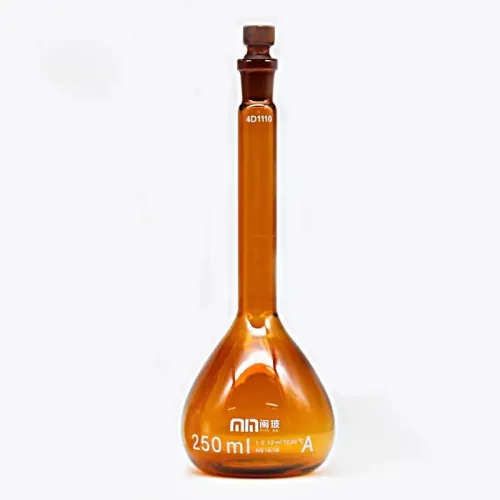 Amber Glass Volumetric Flask With Stopper 1000ml, High Quality Amber ...