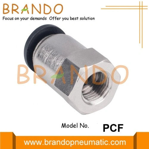 PCF Female Straight Plastic Brass Pneumatic Hose Fitting China ...