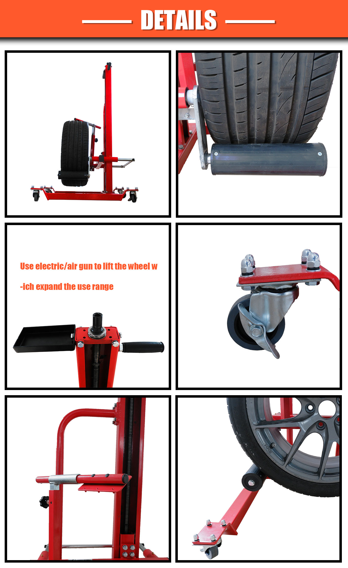 Pneumatic Wheel Tire Lifter Lift Tool, High Quality Pneumatic Wheel ...