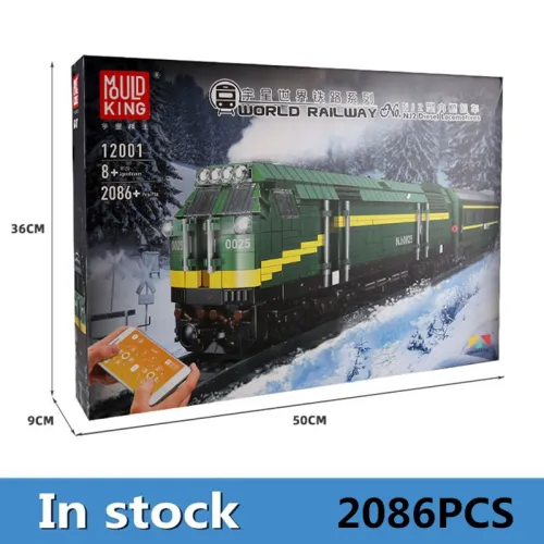 Mould King Remote Control Train City Series The Nj2 Diesel Locomotives ...