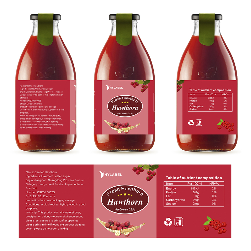 Custom Preprint Food Logo Packing Ingredient Sticker Labels, High ...