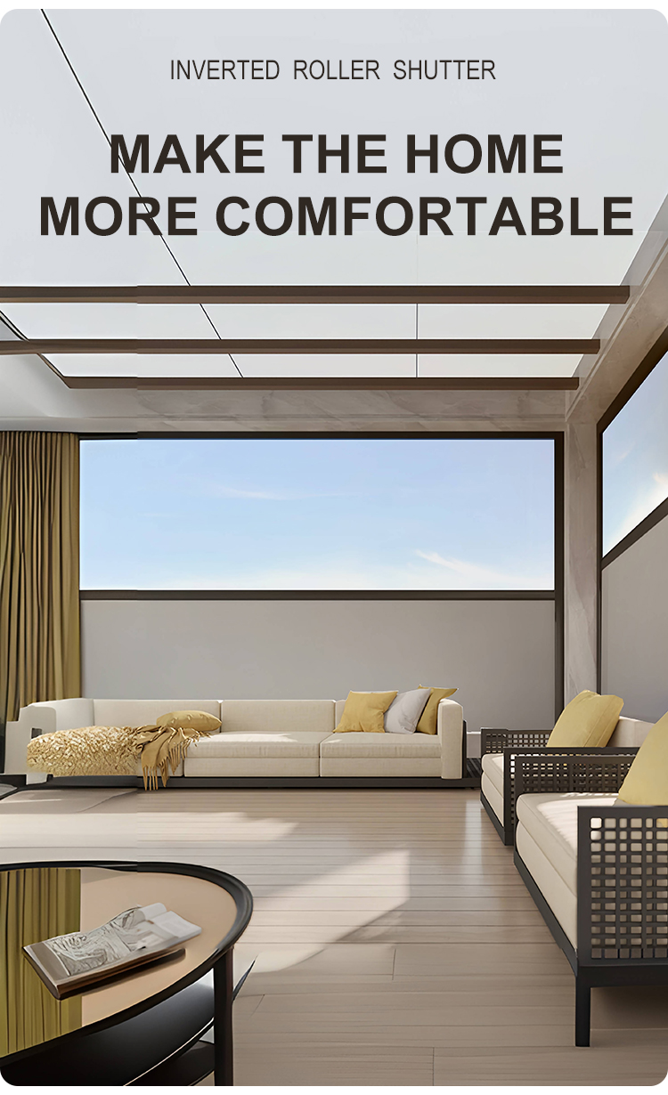 New Inverted Zip Screen Motorized Roller Blinds: Light Filtering ...