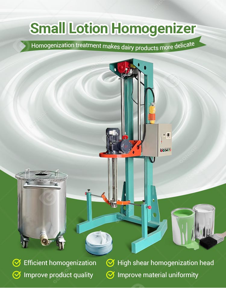 Movable High Shear Homogenizer Liquid Mixer For Honey - 10l/20l/50l ...