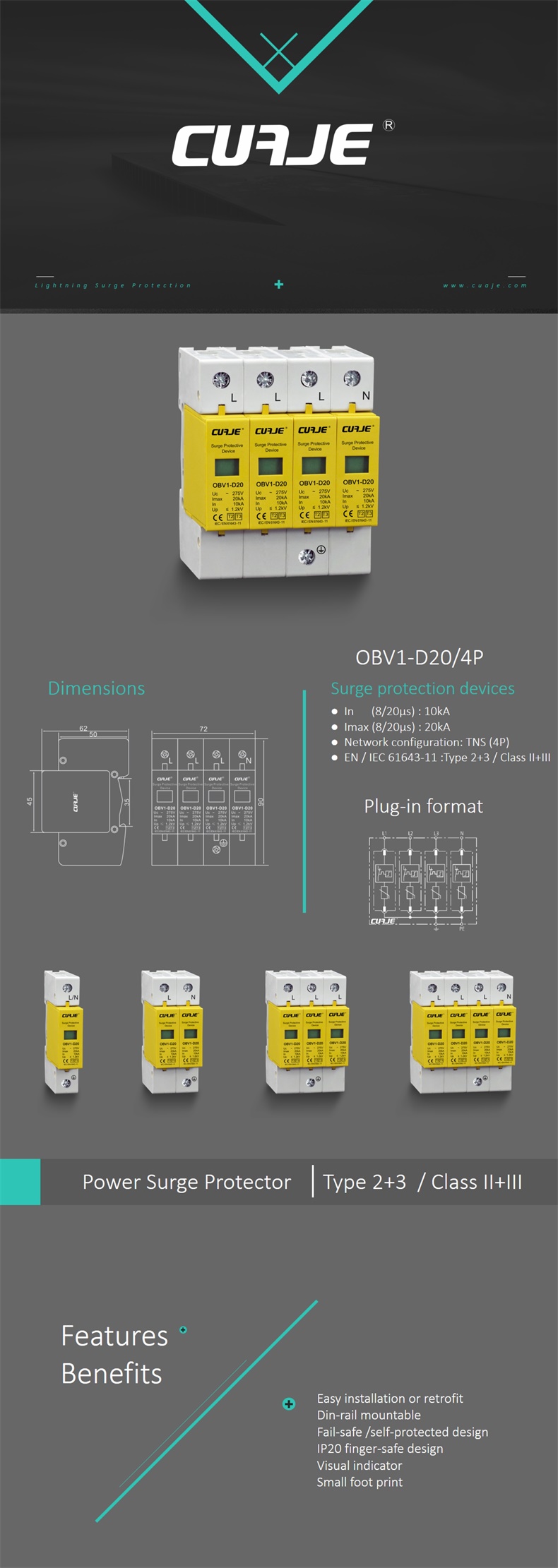 Types Of Lightning Arresters For Lightning Protection Equipment, High ...